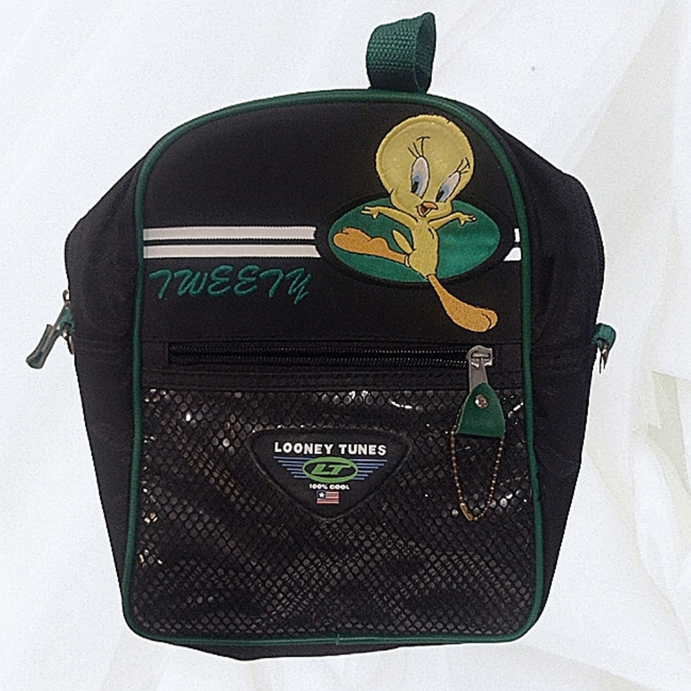 Vintage Tweety Bird Lunch Bag Looney Tunes Nylon - Gem